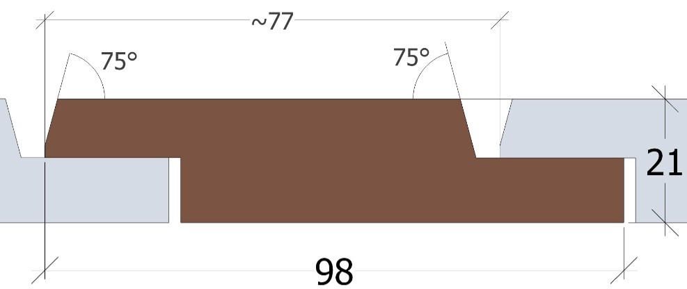 Kebony Character Shiplap 75 Cladding 21 x 98mm | Kebony Global