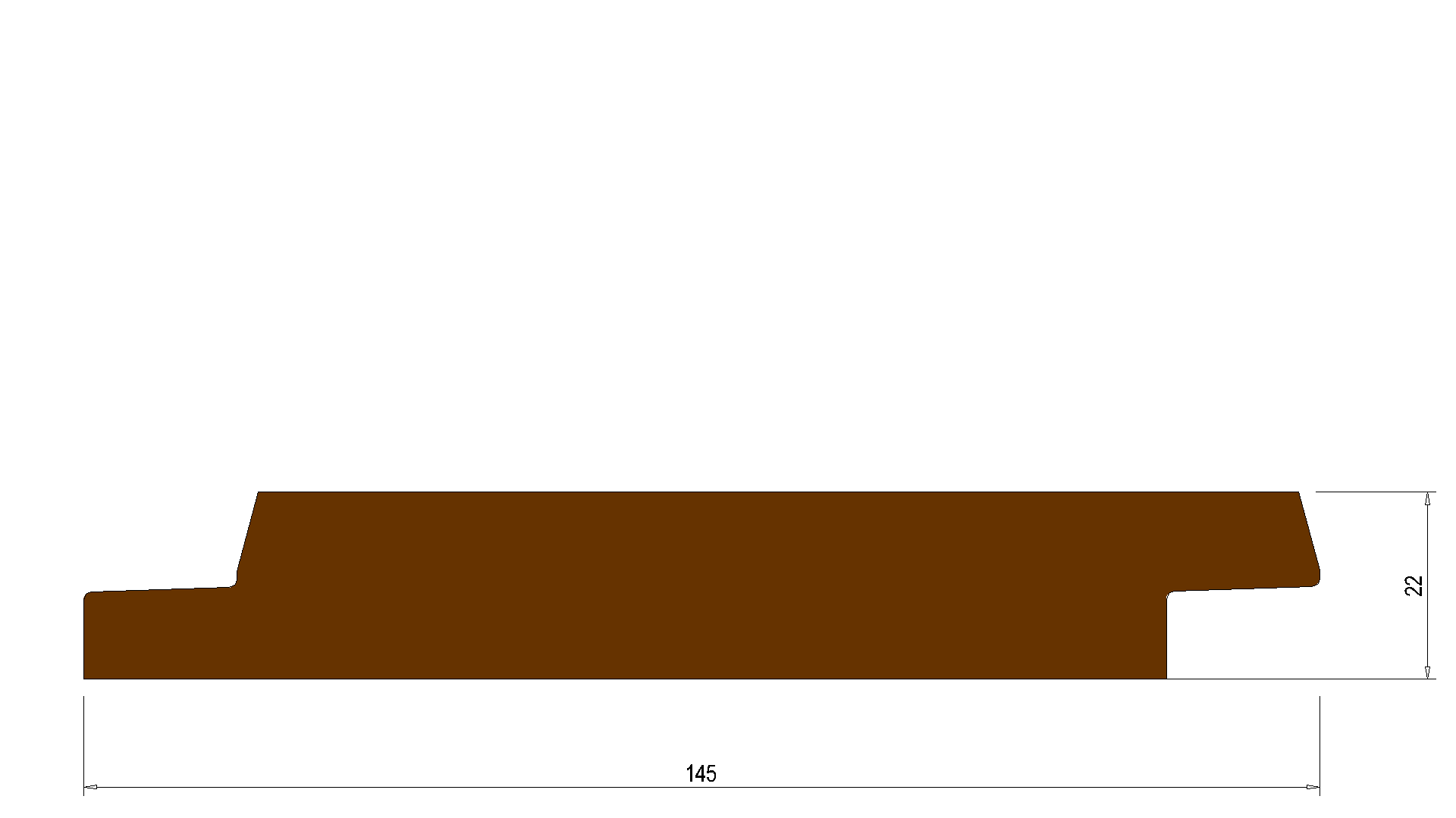 Kebony Clear Shiplap 75° Cladding 22 x 145mm | Kebony Global